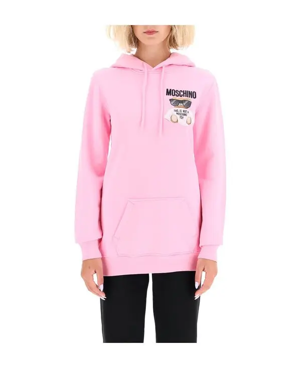 Moschino Teddy Bear Print Hoodie - Pink
