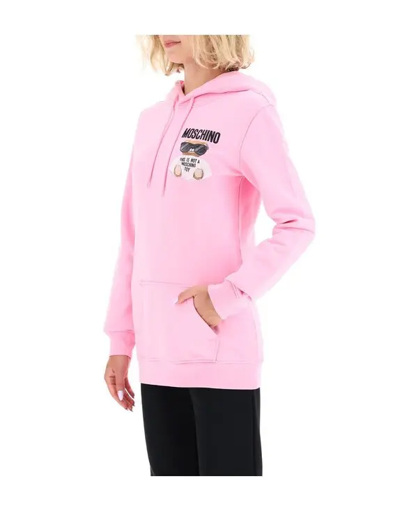 Moschino Teddy Bear Print Hoodie - Pink