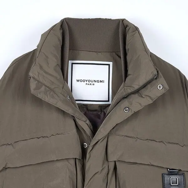 WOOYOUNGMI Stand Collar Down Jacket - Gray