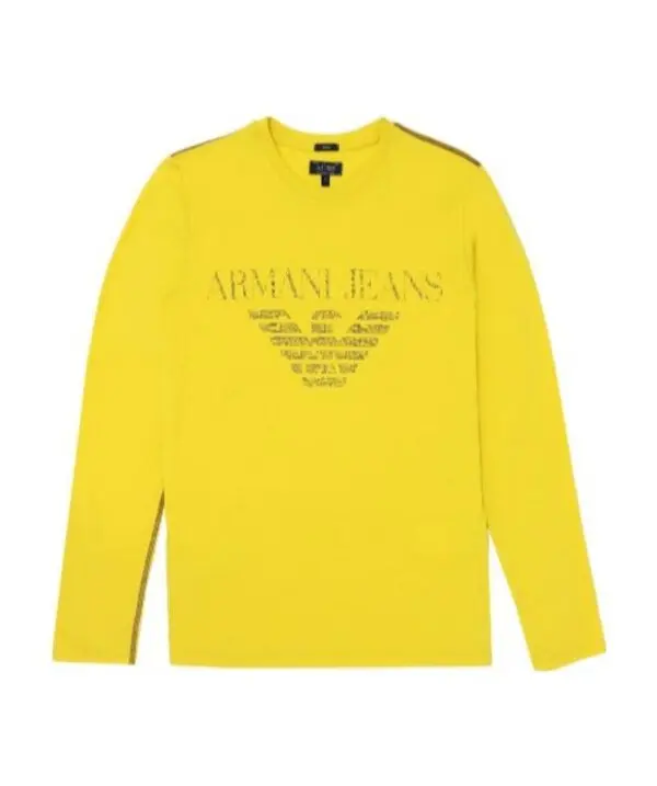 Emporio Armani T-shirt With Round Neck And Long Sleeves