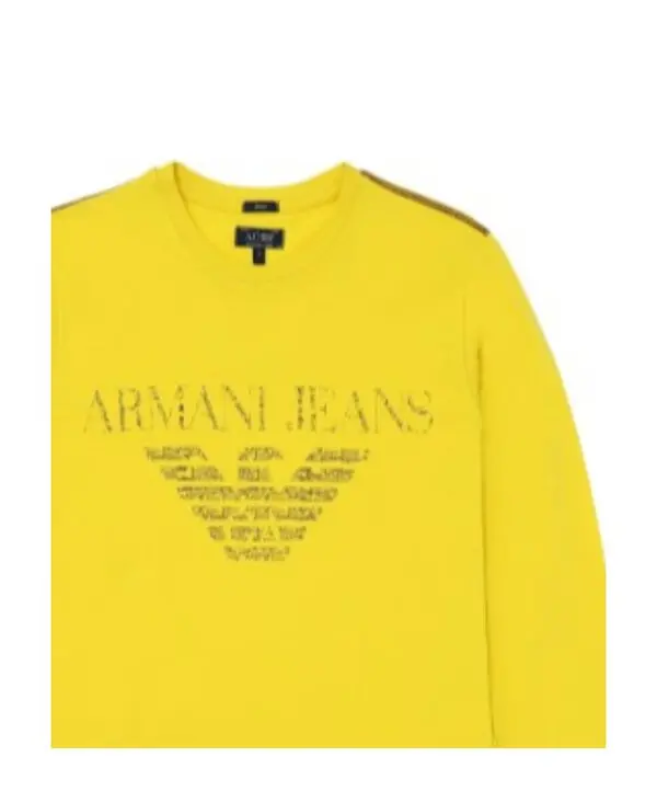 Emporio Armani T-shirt With Round Neck And Long Sleeves