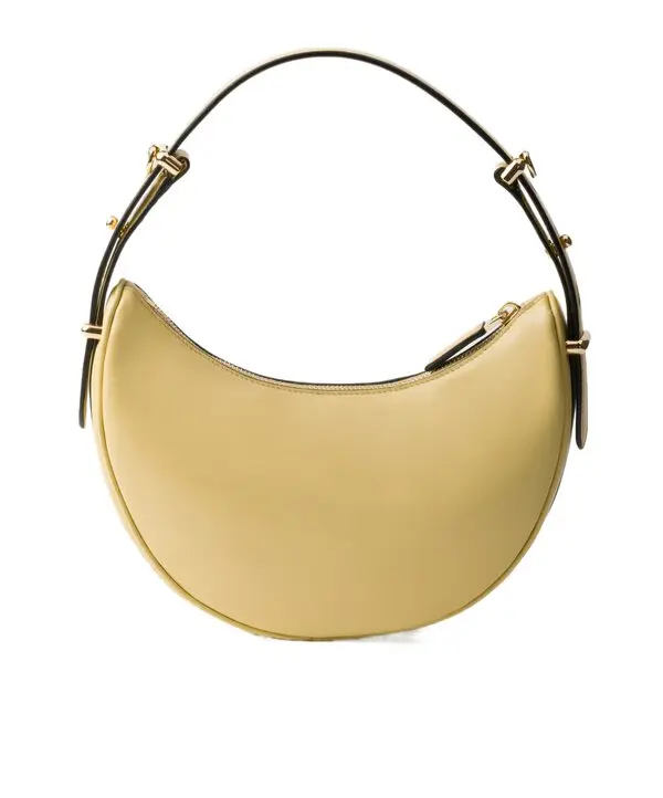 Prada Arqué Zipped Shoulder Bag - Vanilla