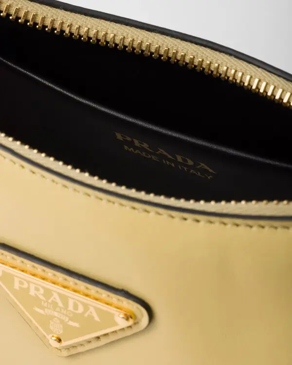 Prada Arqué Zipped Shoulder Bag - Vanilla