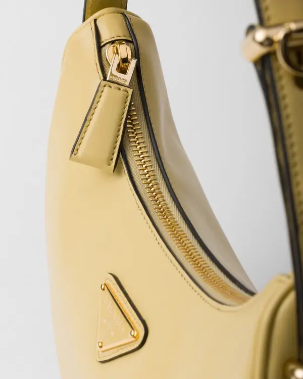 Prada Arqué Zipped Shoulder Bag - Vanilla