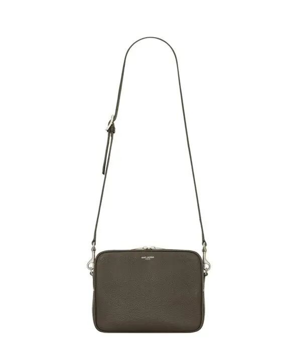 Saint Laurent Zip-up Small Camera Bag - Brown