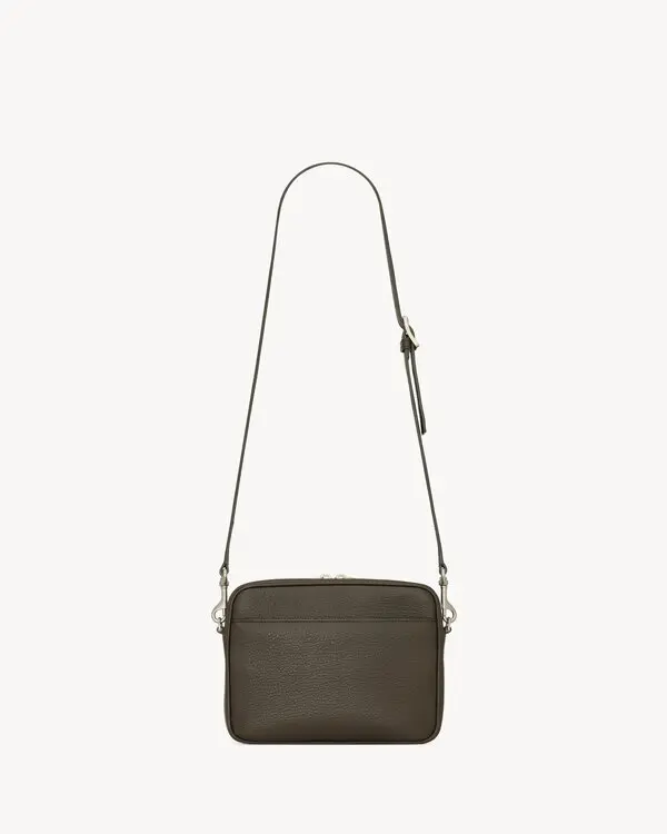 Saint Laurent Zip-up Small Camera Bag - Brown