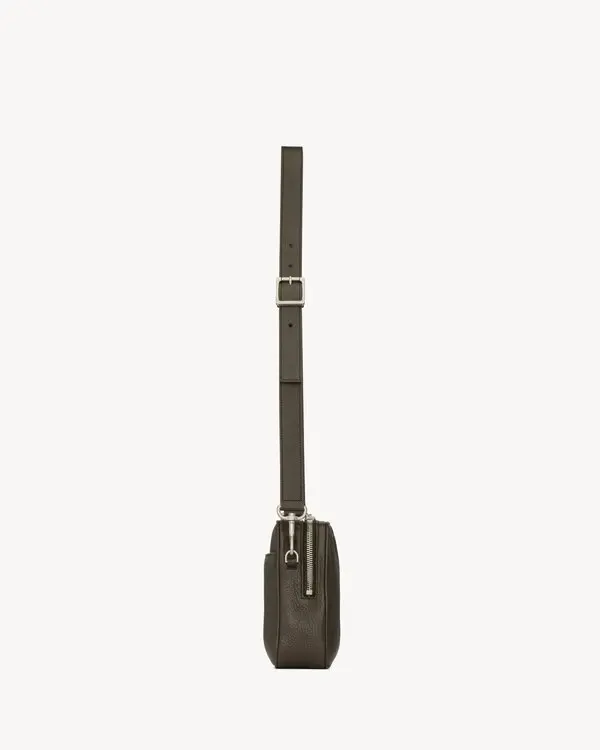 Saint Laurent Zip-up Small Camera Bag - Brown
