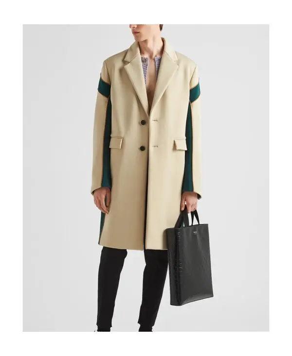 Prada Embossed Geometric Pattern Tote