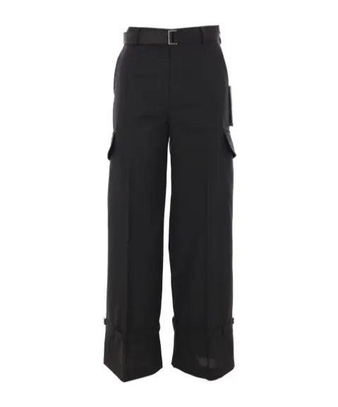 Sacai Straight-leg Belted Cargo Pants