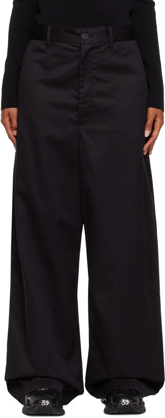 Balenciaga Drop-crotch Wide-leg Trousers