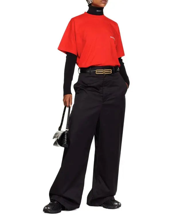 Balenciaga Drop-crotch Wide-leg Trousers