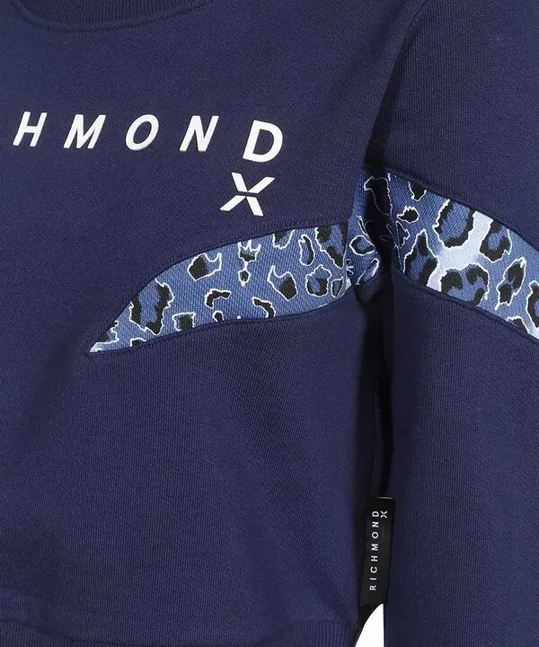 John Richmond Crew Neck Long Sleeve Sweater