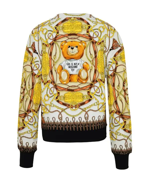 Moschino Teddy Bear Logo Print Sweatshirt