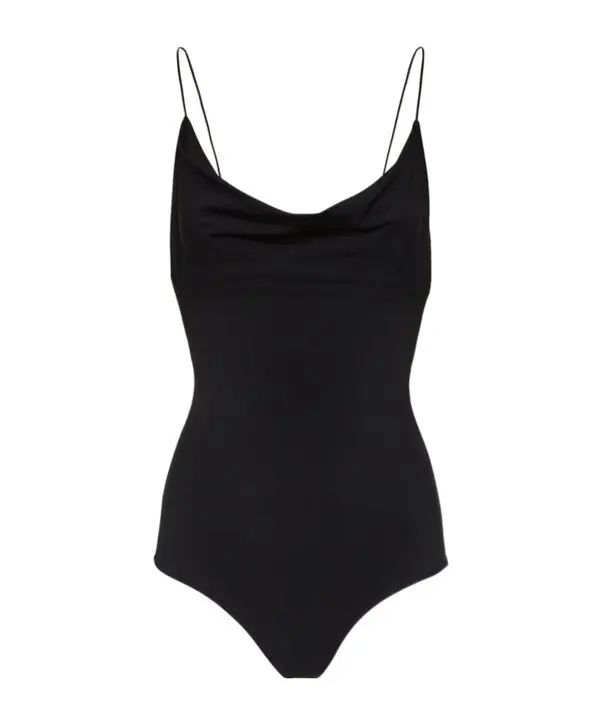 Magda Butrym Hanging Neck One-piece Swimsuit - Black