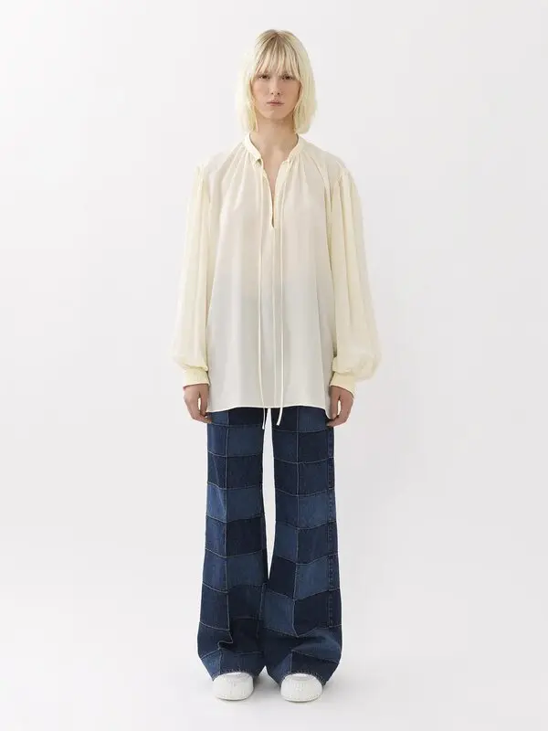 Chloé Lavallière-neck Silk Blouse