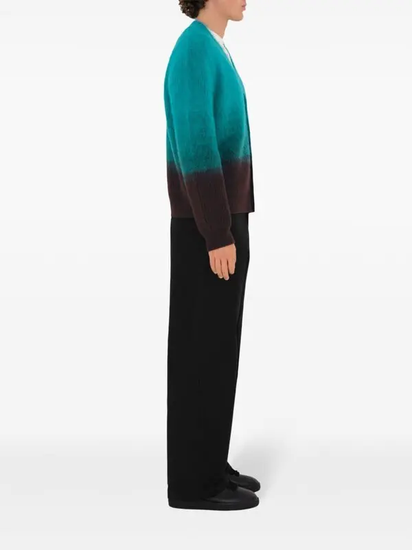 Burberry Equestrian Knight Motif Gradient Effect Cardigan