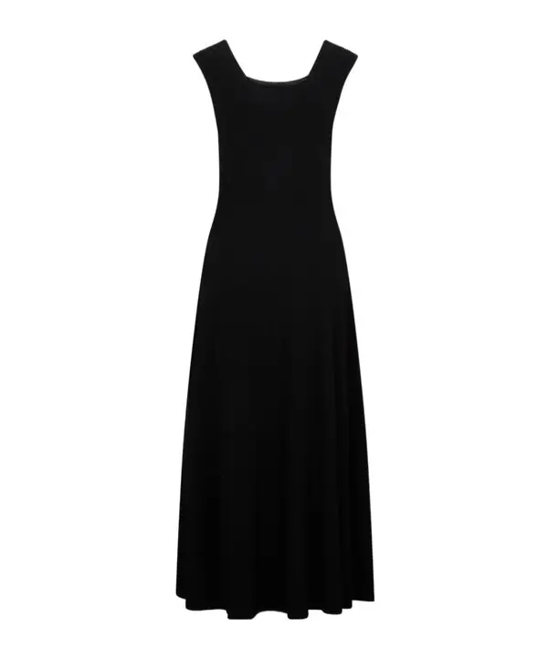 BY MALENE BIRGER Scoop Neck Maxi Dress With Ribbed Detailing