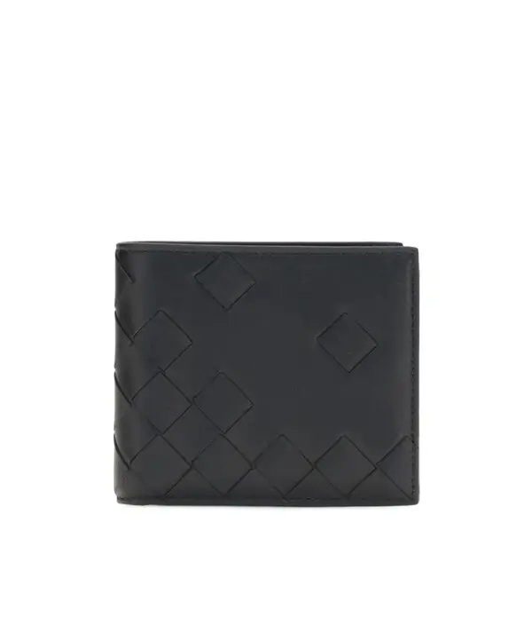 Bottega Veneta Intrecciato Bi-fold Wallet - Black