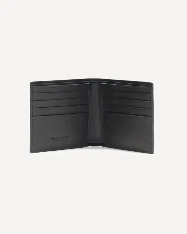 Bottega Veneta Intrecciato Bi-fold Wallet - Black
