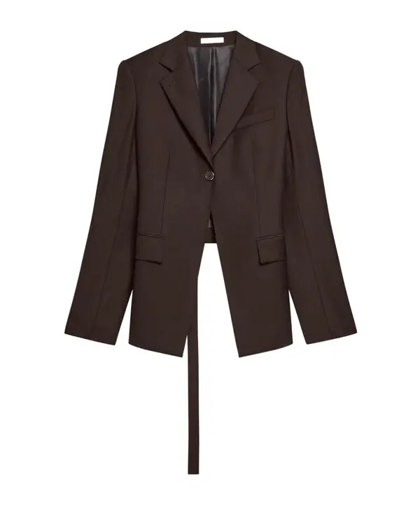 Helmut Lang Single-button Belted Blazer