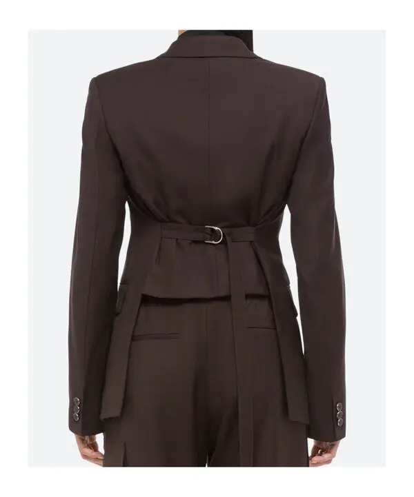 Helmut Lang Single-button Belted Blazer