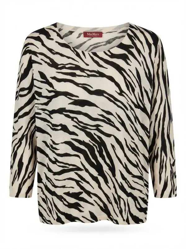 Max Mara Long Sleeve Round Neck Sweater