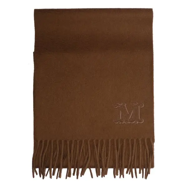 Max Mara Wsdalia Fringed Edge Scarf - Brown