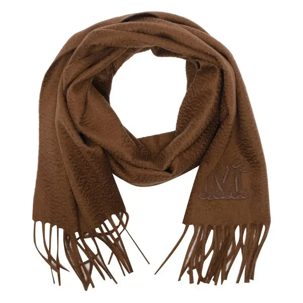 Max Mara Wsdalia Fringed Edge Scarf - Brown