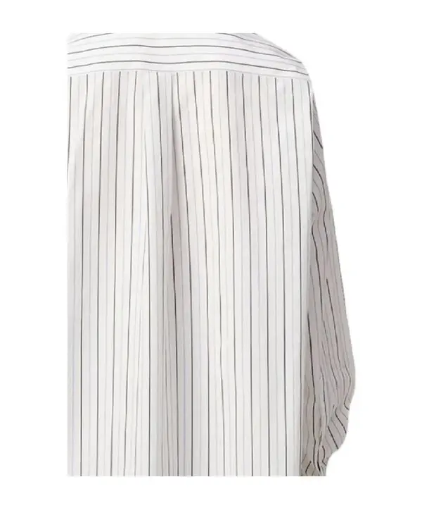 AMI Paris Long-sleeved Striped Oversized Shirt