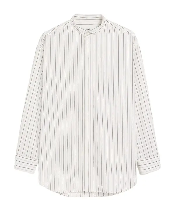 Ami Oversized Striped Shirt