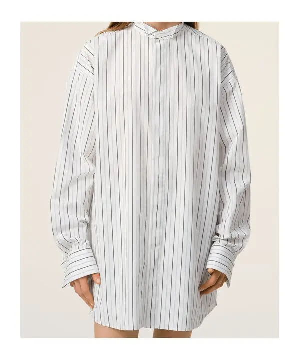 Ami Oversized Striped Shirt