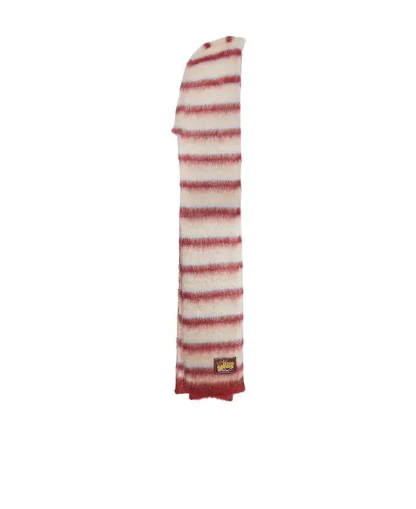 Marni Logo Patch Striped Hat - Nude