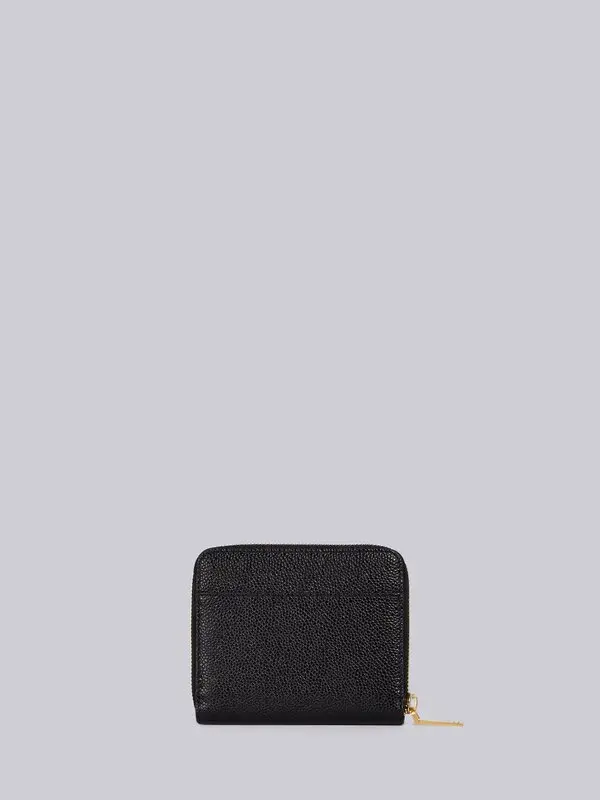 Thom Browne Logo Embossed Zipped Wallet