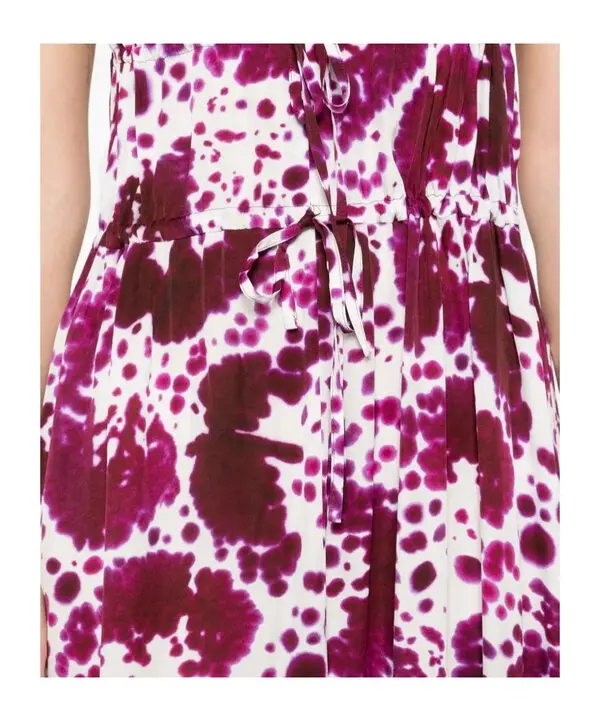 Dries Van Noten Halter Neck Maxi Dress - Red