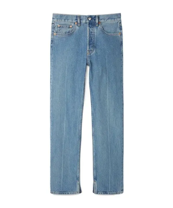 Gucci Logo-patch Jeans - Blue