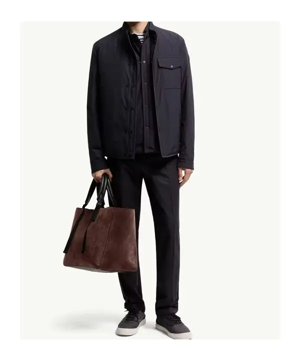 Moncler Zonda Button-up Jacket - Dark Navy
