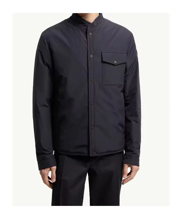 Moncler Zonda Button-up Jacket - Dark Navy