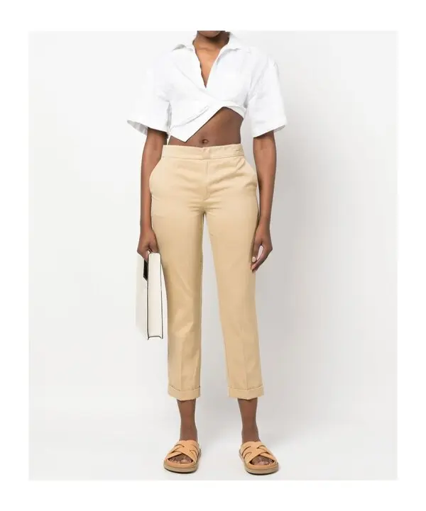 TWINSET Cigarette Trousers - Nude