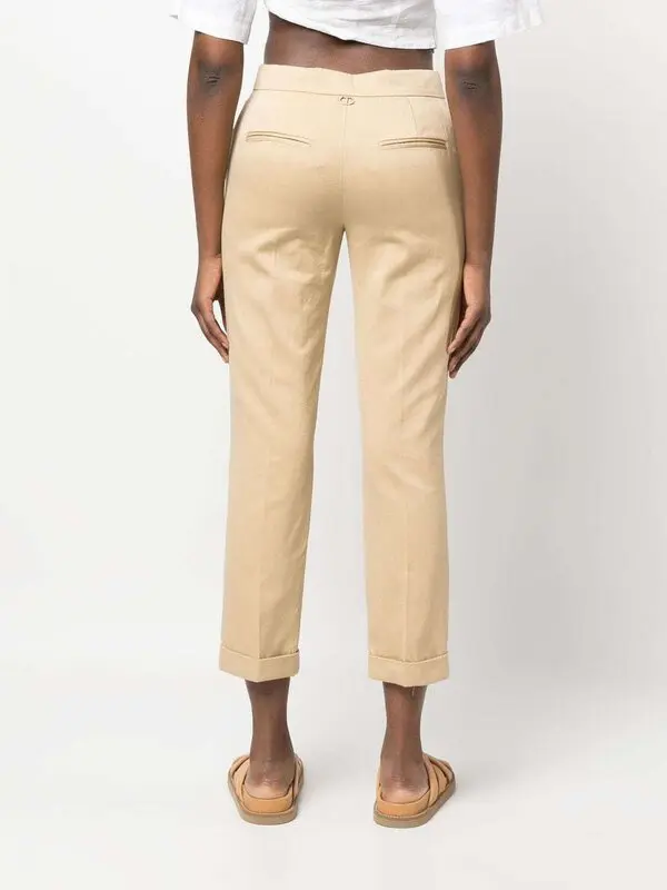 TWINSET Cigarette Trousers - Nude