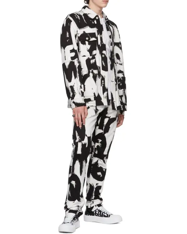Alexander McQueen Printed Denim Jacket