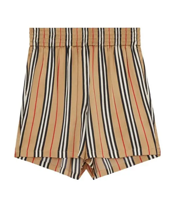 Burberry Icon Stripe Shorts - Nude