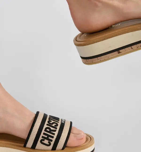 Dior Dway Platform Slide Sandals