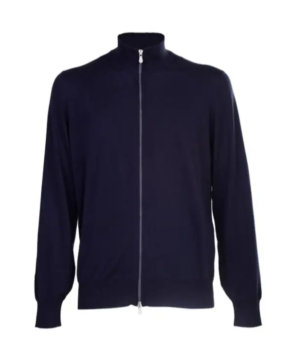 Brunello Cucinelli Zip-up Cardigan - Blue