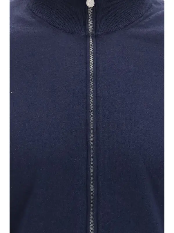 Brunello Cucinelli Zip-up Cardigan - Blue