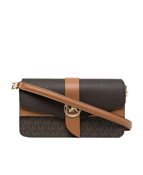 Michael Kors Monogram Print Shoulder Bag