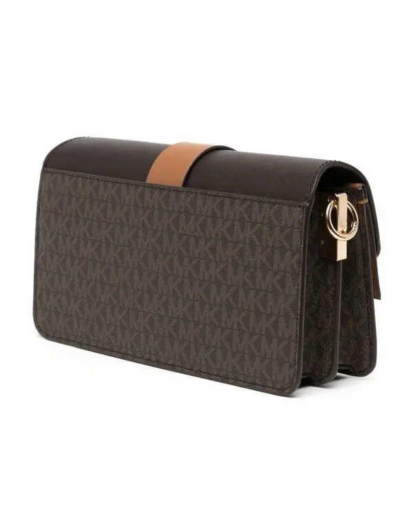 Michael Kors Monogram Print Shoulder Bag