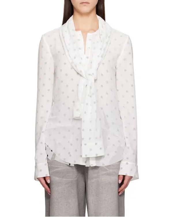 Acne Studios Layered Blouse With Bow Detail - No