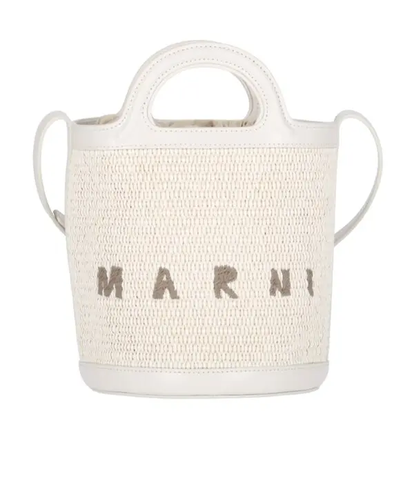 Marni Tropicalia Small Bucket Bag - White