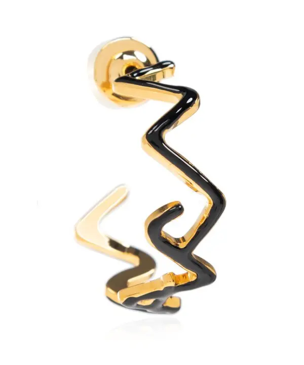 Marni Zig-zag Hoop Earrings - Multicolor