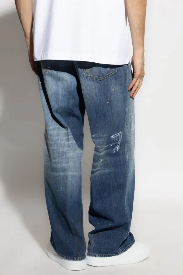 Dsquared2 Medium Washed Distressed Cool Guy Jeans - Blue